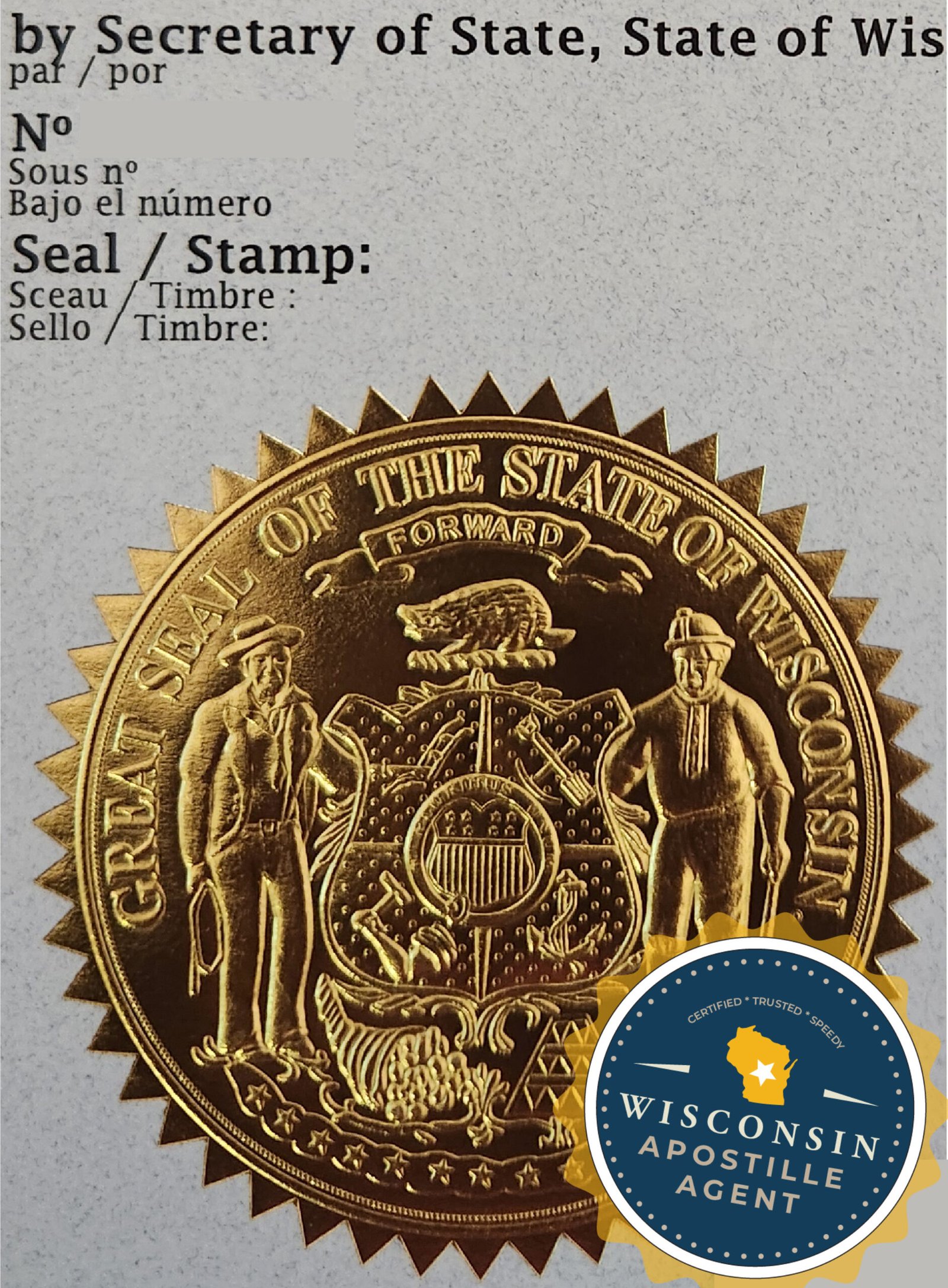 Wisconsin Apostille Agent - Local